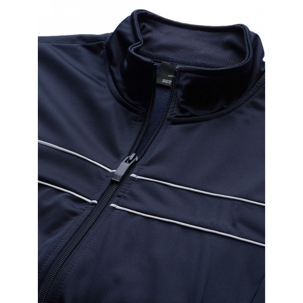 Navy blue tracksuit women mens slim fit tracksuit microfiber polyester ...